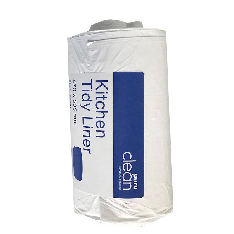 Kitchen Tidy Liners Large 27L White 470x585mm 10um - USL Sport