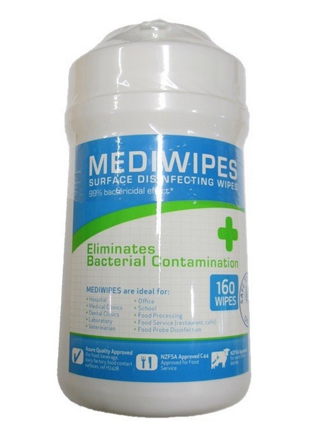 Mediwipes Antibacterial Wipes 160's - USL Sport